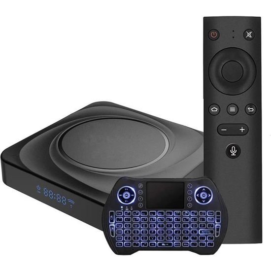 Android 10.0 TV Box, 8 Go De RAM 128 Go De ROM avec RK3566 Quad-Core 64 ...