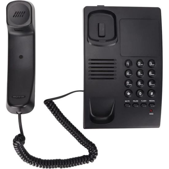 Téléphone Filaire avec Identification de L'appelant, Appel en Attente, Téléphone Fixe de Bureau ...
