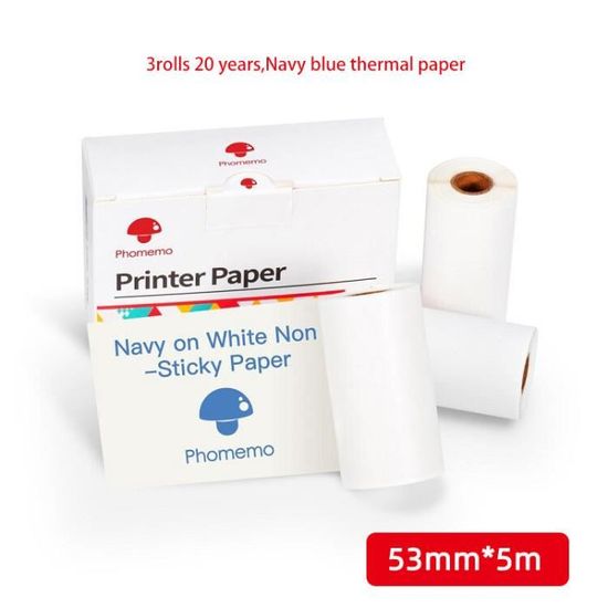 Gommette,papier autocollant thermique Transparent pour imprimante ...