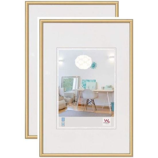 Cadre Photo Or 30 X 40 Cm Double Pack, Cadre En Plastique New Lifestyle ...