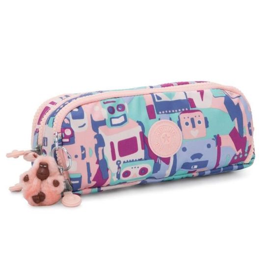 Trousse Kipling GITROY 23 CM - 3 Compartiments (Robot Camo Pink) - Cdiscount Bagagerie ...