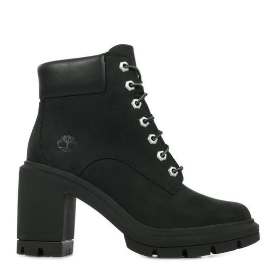 Bottines Femme - Timberland - Allington Heights 6in - Talon Haut - Noir ...