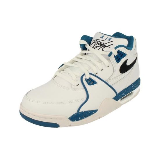 Baskets Nike Air Flight 89 Hommes - Blanc - Lacets - Synthétique Blanc ...