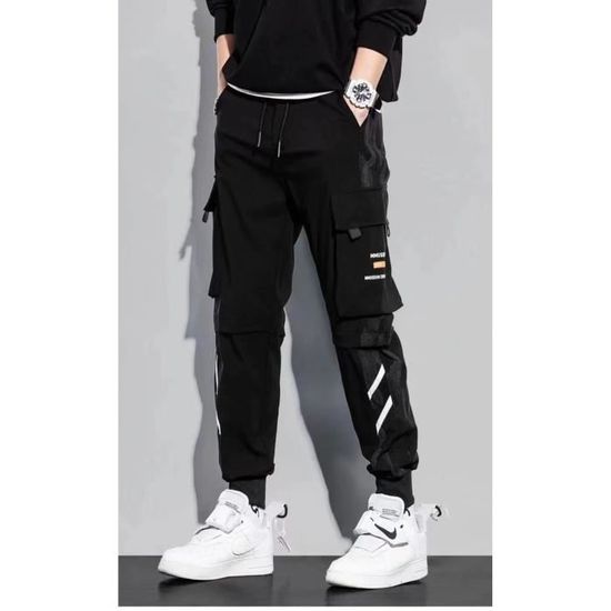 Tenue professionnelle,Pantalon Cargo pour Homme et Femme,Vêtement Multi-poches Harem à Rubans ...