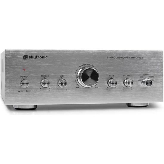 Skytronic AV400 Amplificateur Karaoké Stéréo 400 Watts 4 Entrées ...