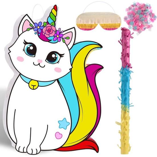 Pinata De Chat Licorne Pinata De Fête Danniire De Licorne Pinatas De
