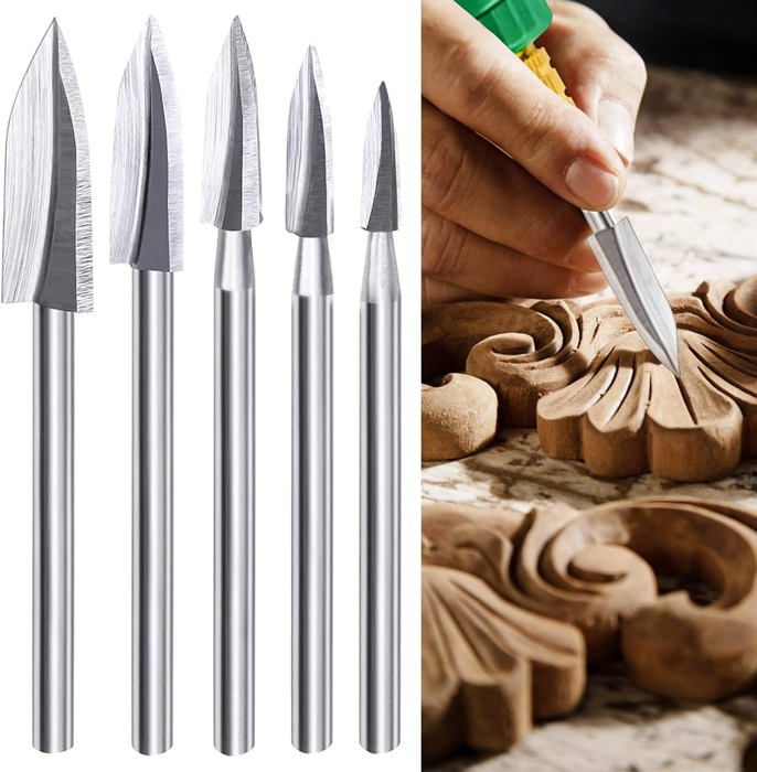 Outils de sculpture sur bois Ensemble de 5 forets de sculpture et de ...