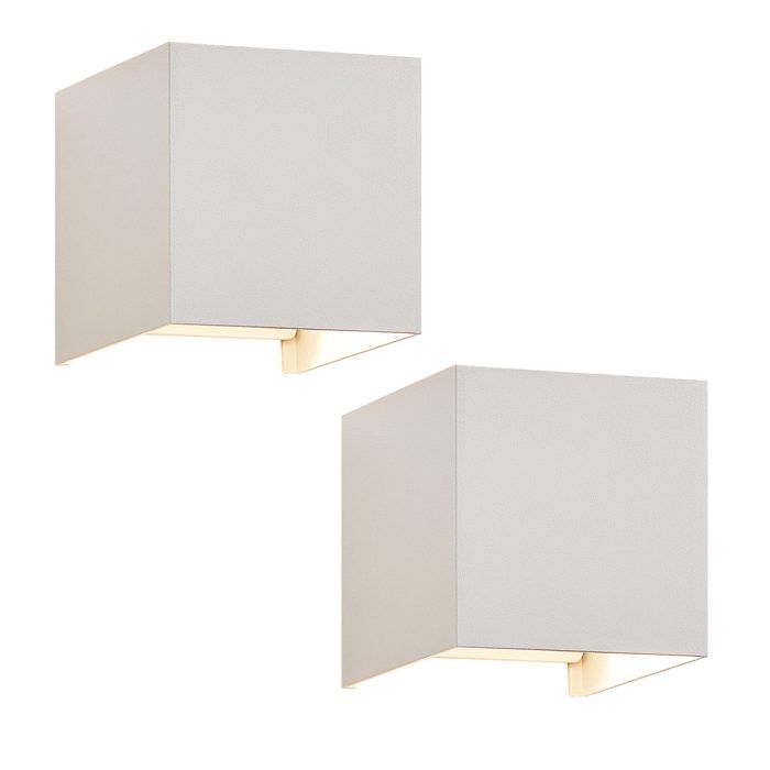 Applique murale LED Homefire lot de 2 - applique murale haut bas IP65 ...