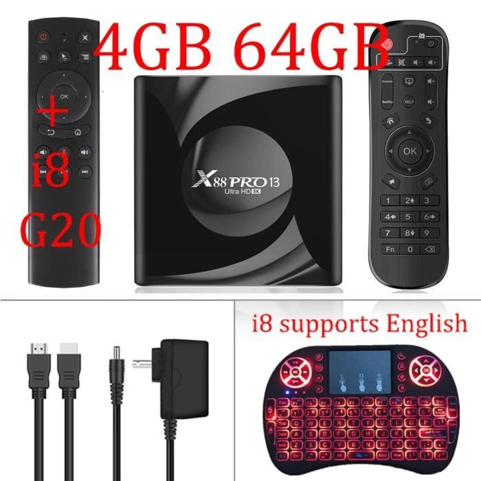 4G 64G i8 G20 - LEMFO Android TV Box Android 13 ROM 8K WIFI 6 RK3528 ...