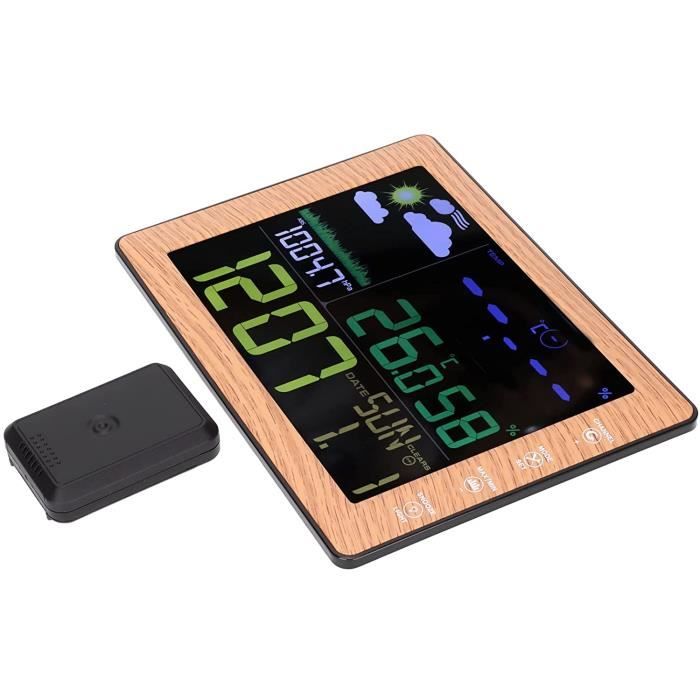 Station météo WiFi,Bouton Tactile température humidité Moniteur de ...