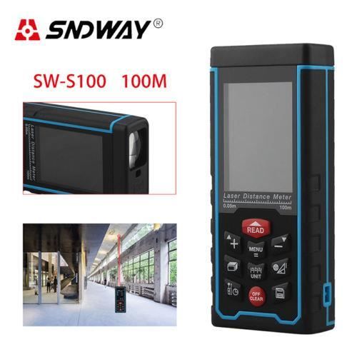 SNDWAY SW-S100 Télémètre laser numérique 100M USB Chargeable Triangle ...