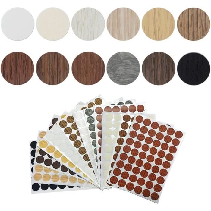 Cache Vis Autocollant Cache Vis 648 Pièces Couvre Vis Imperméable ...