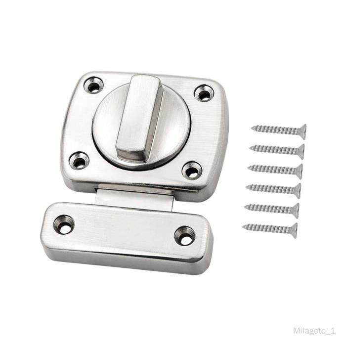 Verrous de porte à boulon rotatif avec vis, verrous de porte de grange ...