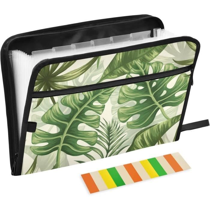 Trieur extensible en accordéon vert avec 13 poches - Imperméable - Avec ...