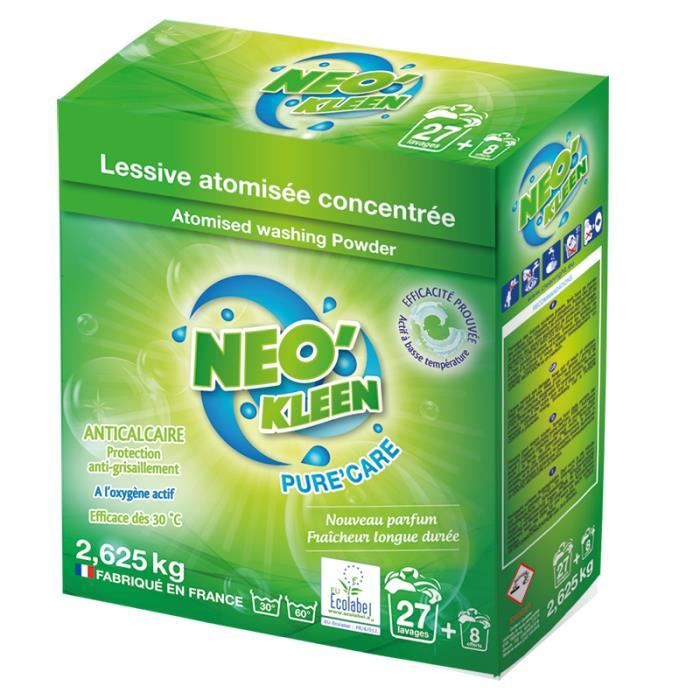 Lessive Linge Concentrée Pure Care Neo'kleen 2.625kg - Lessives ...
