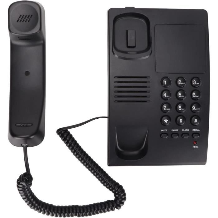 Téléphone Filaire avec Identification de L'appelant, Appel en Attente ...