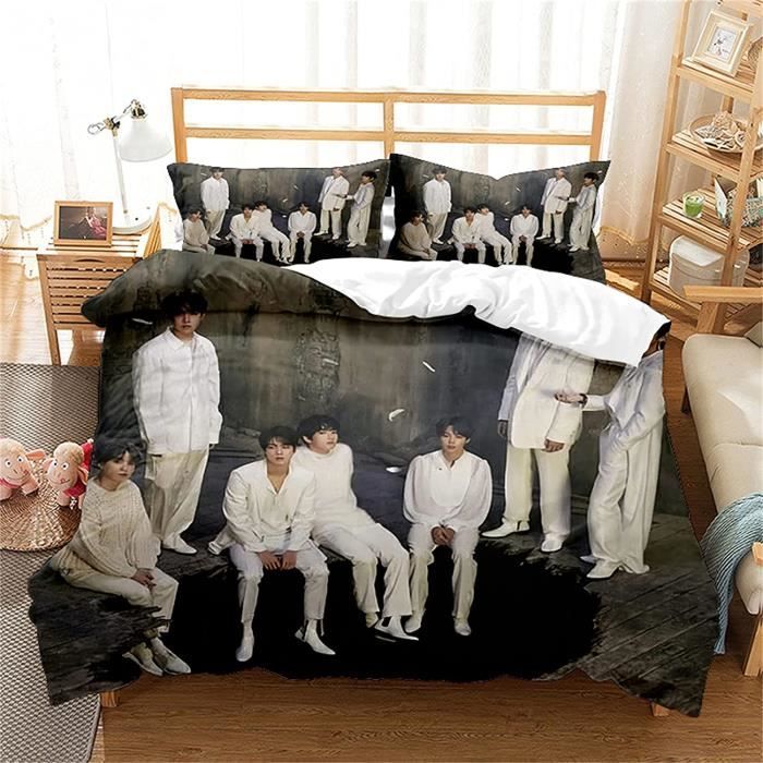 Housse de couette - BTS - 240x260cm - Motif 3D - Multicolore ...