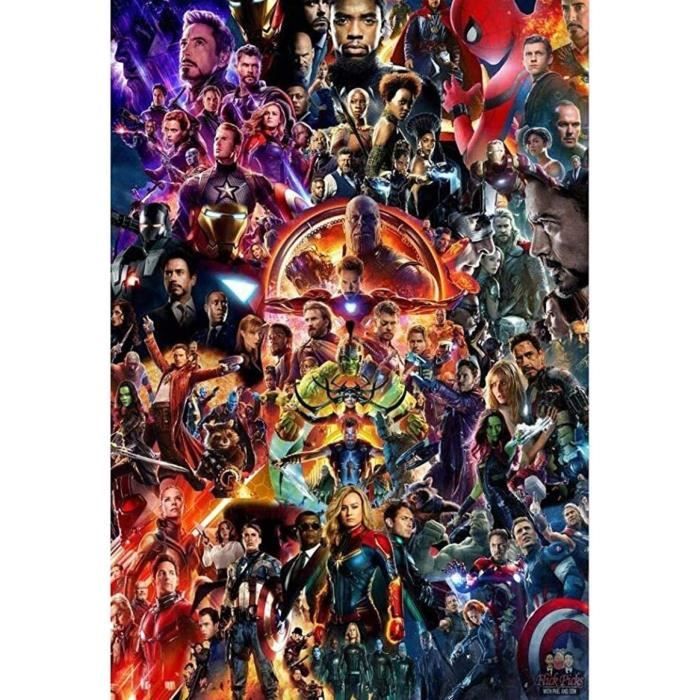 GTYO Puzzles, Dessin Animé De Décompression Anime Avengers League ...