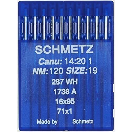 Lot De 10 Aiguilles Pour Machine À Coudre Industrielle Schmetz Dbx1 1738 (A) 16 X 231 Épaisseur ...