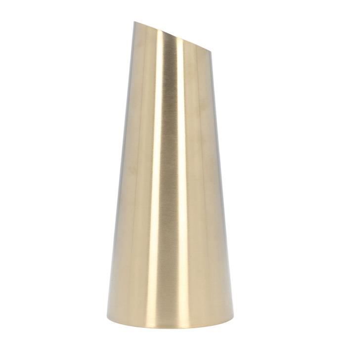 Vase de bureau Vase en Métal, Vase en or de Forme Conique Durable et ...