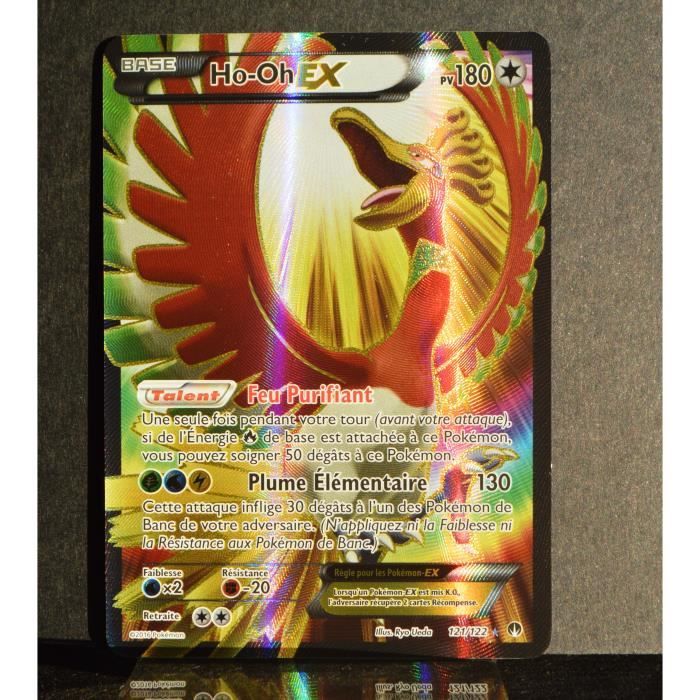 Carte Pokémon Ho-Oh EX 180 PV 121-122 XY09 - Rupture Turbo NEUF FR - Cdiscount Jeux - Jouets