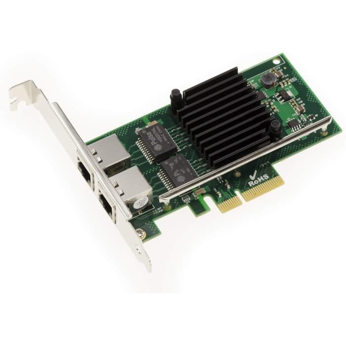 Carte Contrôleur Réseau 2 Ports Gigabit Ethernet Sur Port Pcie X4 Avec ...