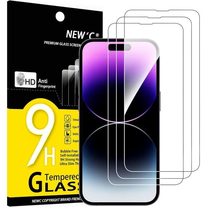 Lot De 3, Verre Trempé Pour Iphone 14 Pro Max(6,7") Film Protection ...