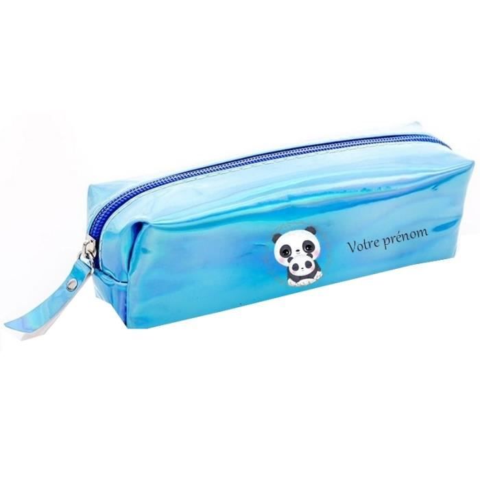 Trousse bleu ecole crayon maquillage panda maman personnalisee Bleu ...