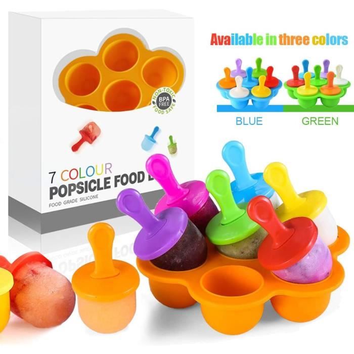 Moule À Glace, Moulle Esquimaux Silicone, Glaces À L'Eau, Popsicle ...