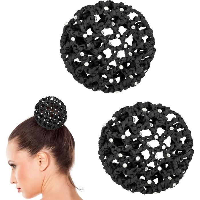 Filet À Chignon,Filet Chignon Noir,Maille Chignon,Chignon Filet Cheveux ...