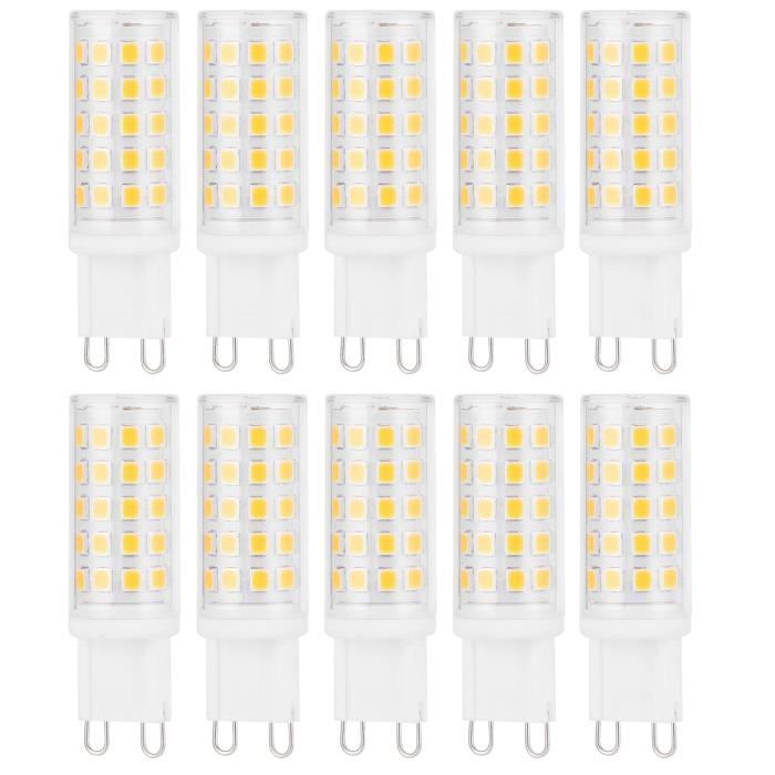 YOSOO Ampoule LED G9 10PCS Ampoule LED à culot G9 4W 54LED Ampoule ...