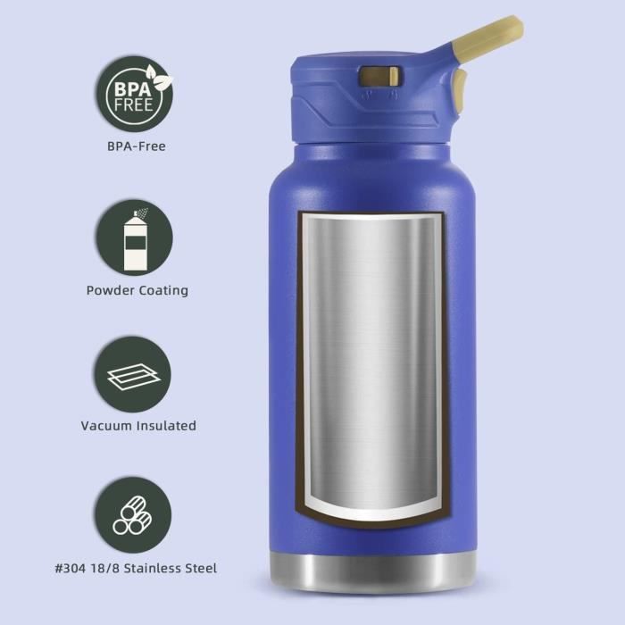 Bouteille D'Eau Isotherme À Double Paroi En Acier Inoxydable Avec ...