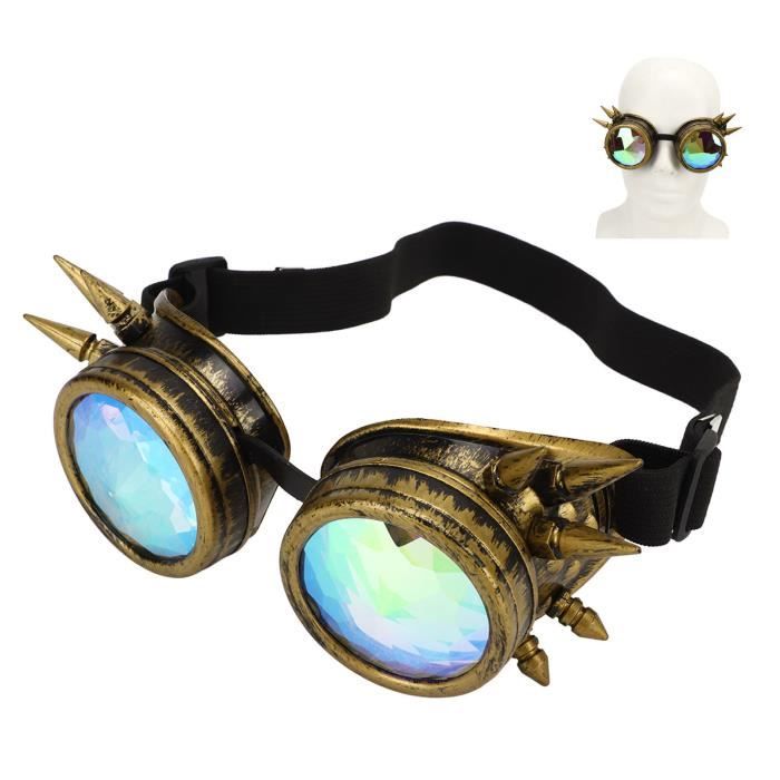 VINGVO Lunettes Kaléidoscope Rave d'Halloween Lunettes Kaléidoscope ...