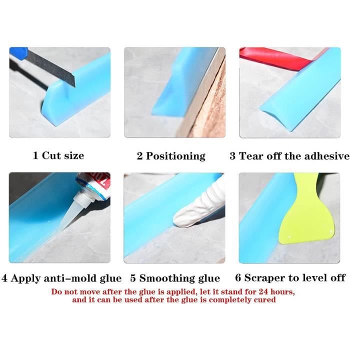 Écran De Douche Porte Joint Pliable Seuil De Douche Barrage D'Eau ...