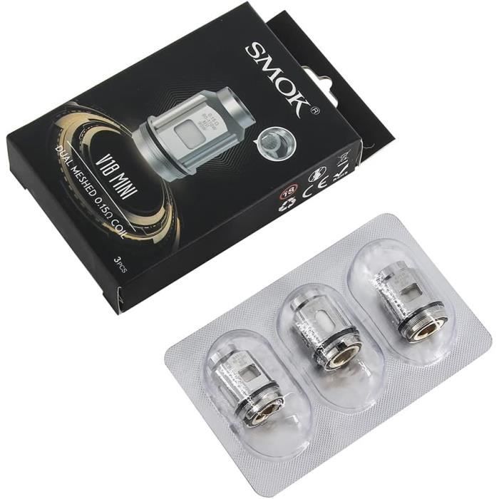 Original SMOK TFV18 Mini Dual Meshed 0.15ohm Coil(80-110w) E-Cigarette Vape Coil for Fortis Kit ...