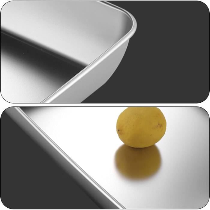 Plateau INOX Rectangulaire, plaque à pâtisserie pour la cuisson ...