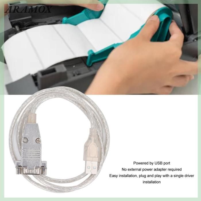 ARAMOX Adaptateur USB vers série USB To Serial Adapter 3.3ft USB To ...