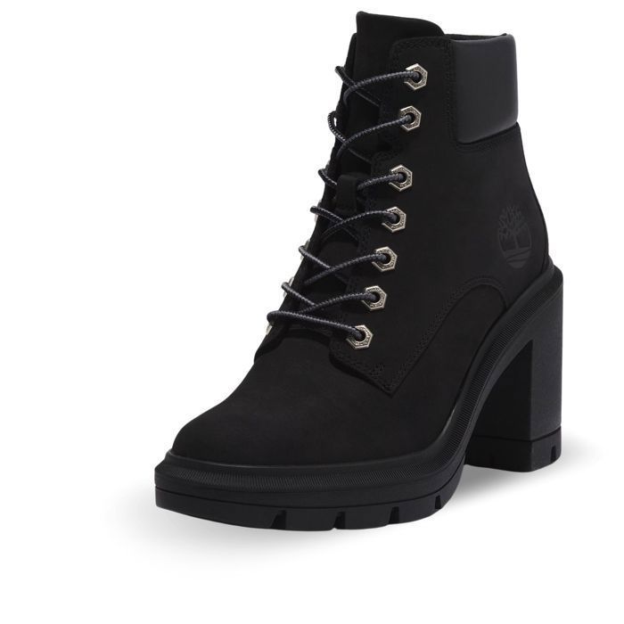 Bottines Femme - Timberland - Allington Heights 6in - Talon Haut - Noir ...