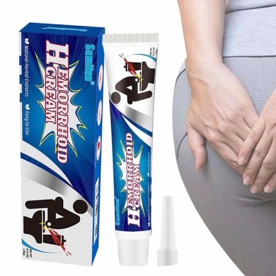 Crème pour hémorroïdes, pommade, solution de guérison, pour les démangeaisons, le gonflement et ...