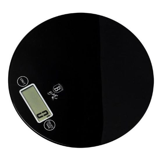 Pèse-personne numérique rond 5 kg Black Silver Collection - Cdiscount ...