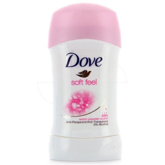 Dove - Soft Feel Déodorant stick Anti-transpirant 48h - 40ml ...