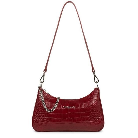 Sac Lancaster baguette cuir Exotic croco 426-90 Rouge - Cdiscount ...