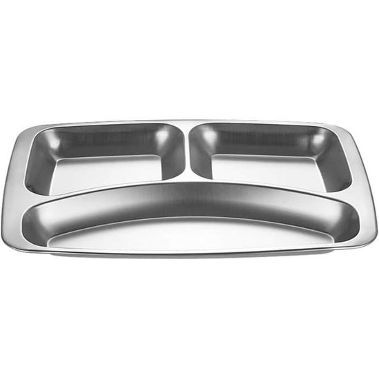 Plateau Repas Compartiment Inox Pour Cantine Scolaire[P2275 ...