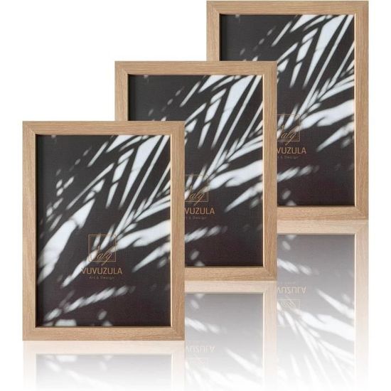 Lot De 3 Cadres Photo A4 - 21 X 30 Cm - En Bois Mdf - Format A4 - Pour ...