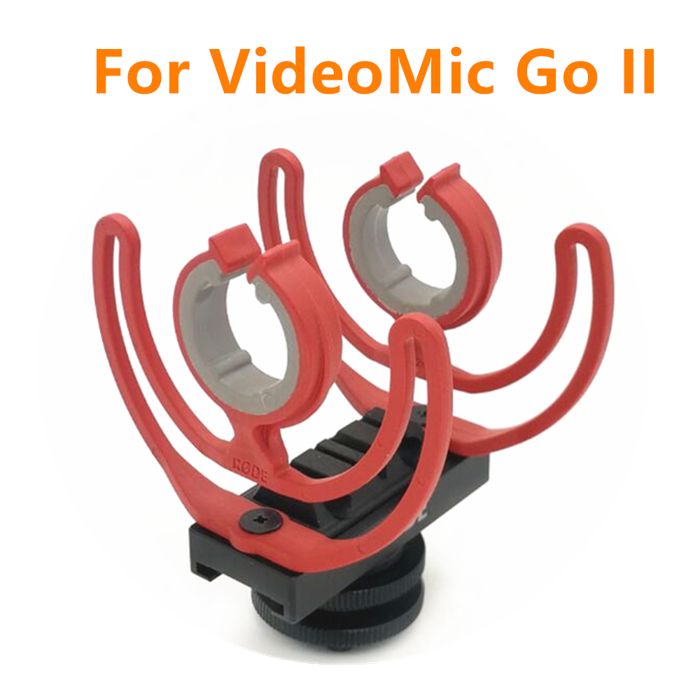 Cold Shoe Microphone Pince réinitialisation Trépied Support Antichoc ...