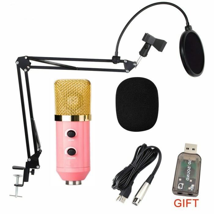 ROSE-Microphone professionnel à condensateur USB MK-F100TL, pour studio ...