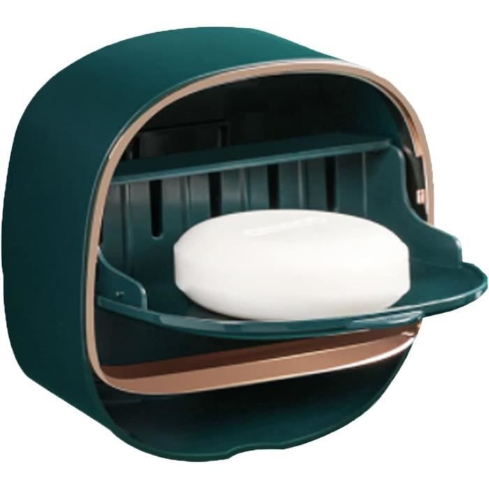 Porte Savon Mural Boîte À Savon Autocollante Avec Flip-Top Pour Cuisine ...