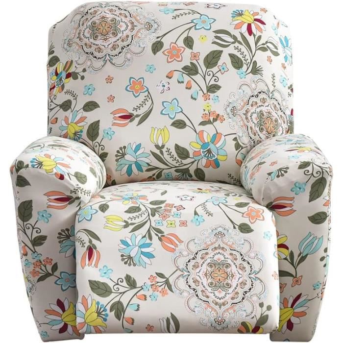 Housse de Fauteuil Relax, 4 Pièce Housse de Fauteuil Inclinable avec ...
