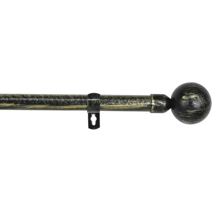 Barre simple en fer forgé universelle extensible, tringle à rideaux ...