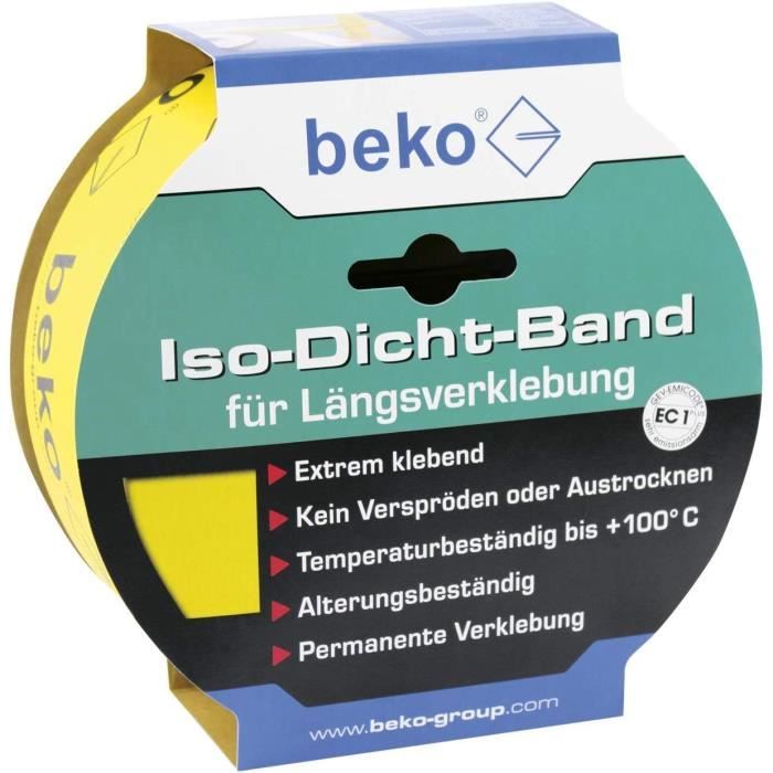 Beko Iso Mastic d'étanchéité adhésif 60 mm x 40 m jaune[1137 ...